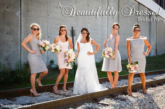 A Beautifully Dressed Bridal Party | Today's Bride